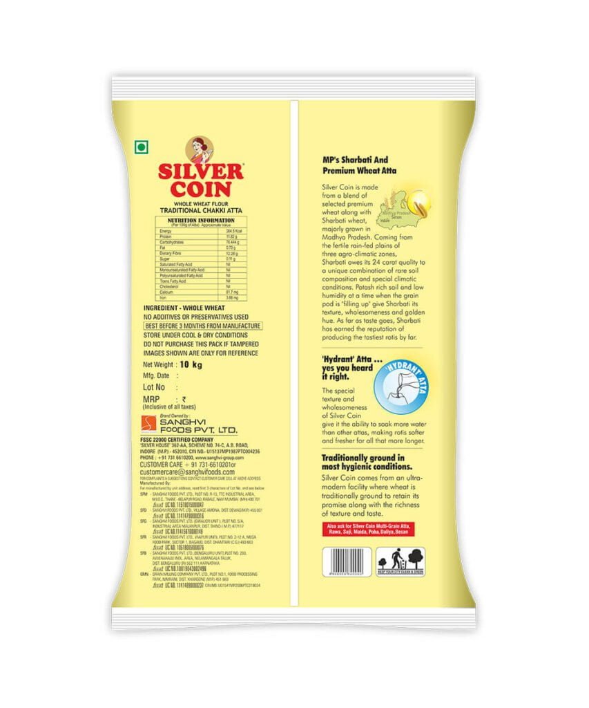 Traditional Chakki Atta | Buy Online Silver Coin Chakki Atta