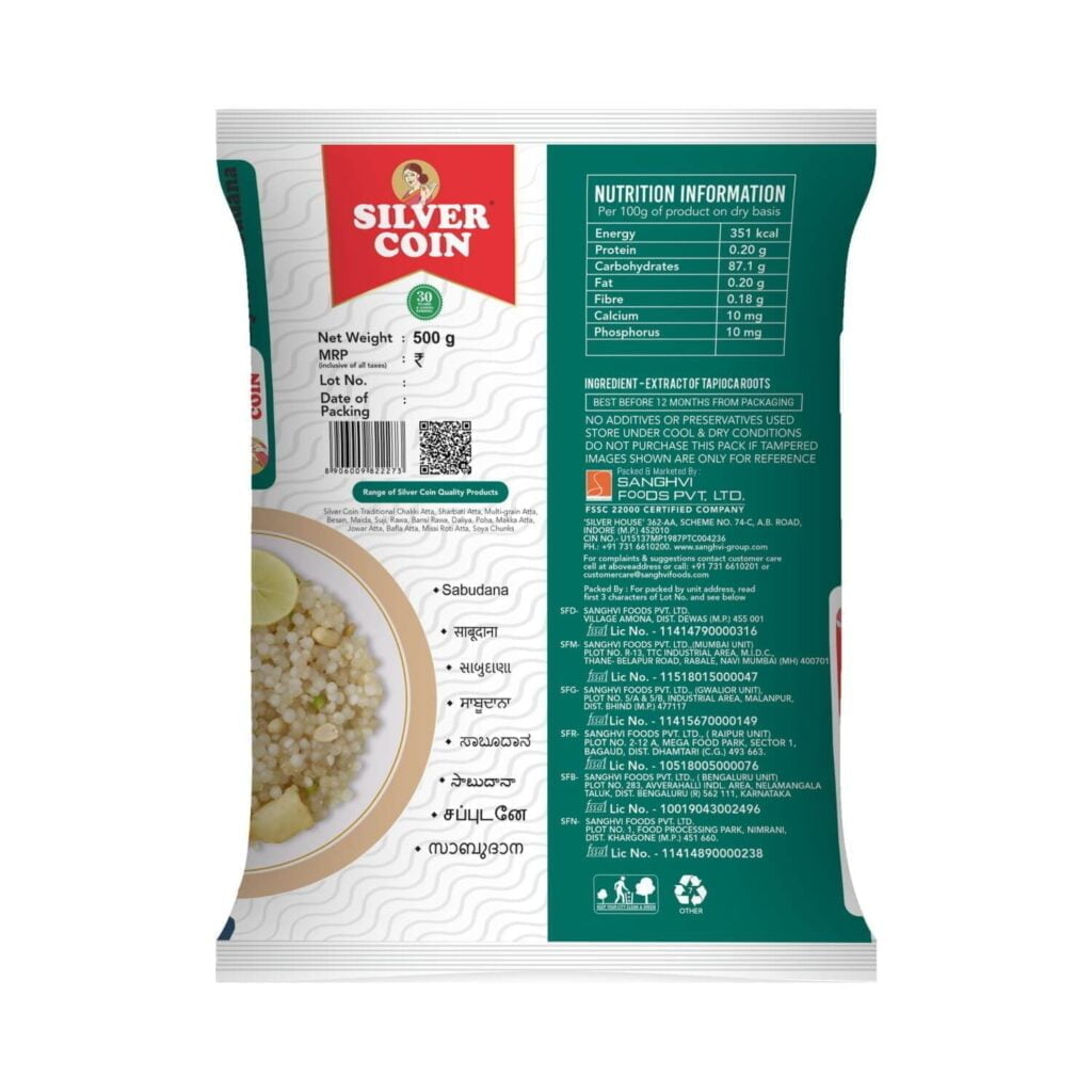 Nylon Sabudana - Silver Coin